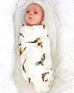 Cozy Pheasants & Quail Print Baby Swaddle - Soft & Comfy Essential for ...