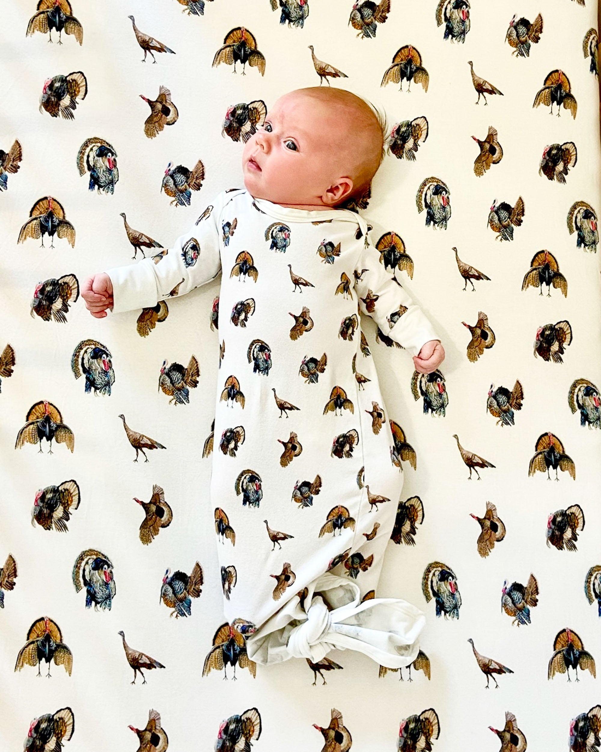 Turkey Trot Crib Sheet – Soft & Comfy Nursery Essential for Babies ...